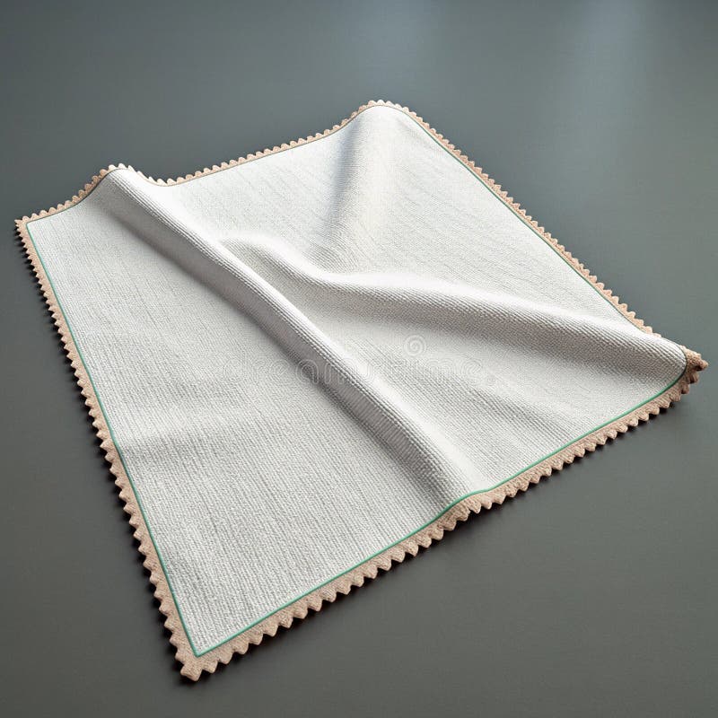 Basic Cleaning Rag Plain Border Stock Illustration - Illustration of ...