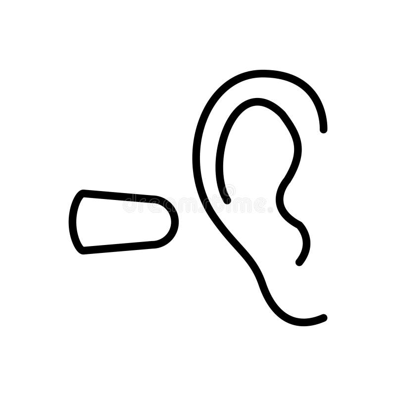 Earplug Icon , Vector Illustration Stock Vector - Illustration of ...
