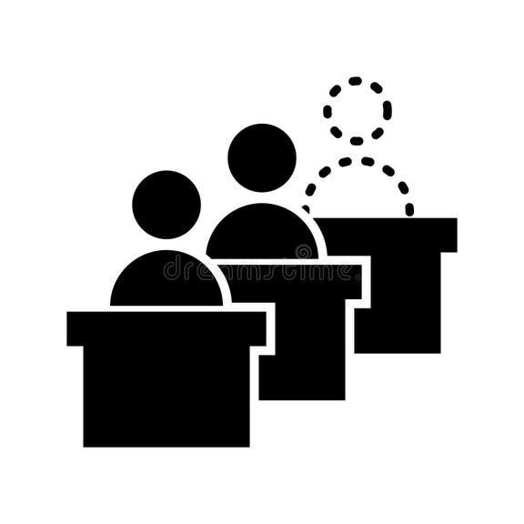 Absentees Icon, Vector Illustration Stock Vector - Illustration of ...