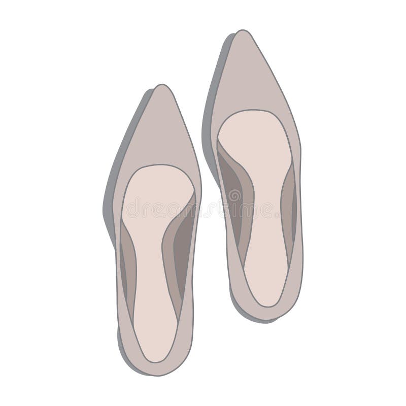 Flat Shoes Outline Vector Icon. Thin Line Black Flat Shoes Icon, Flat ...