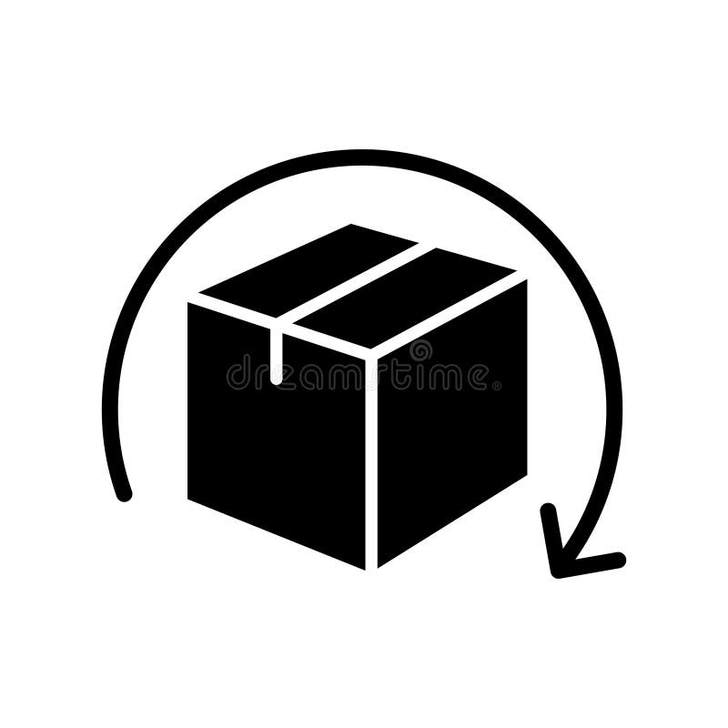 Free Return Delivery Icon on a White Background. Stock Vector ...