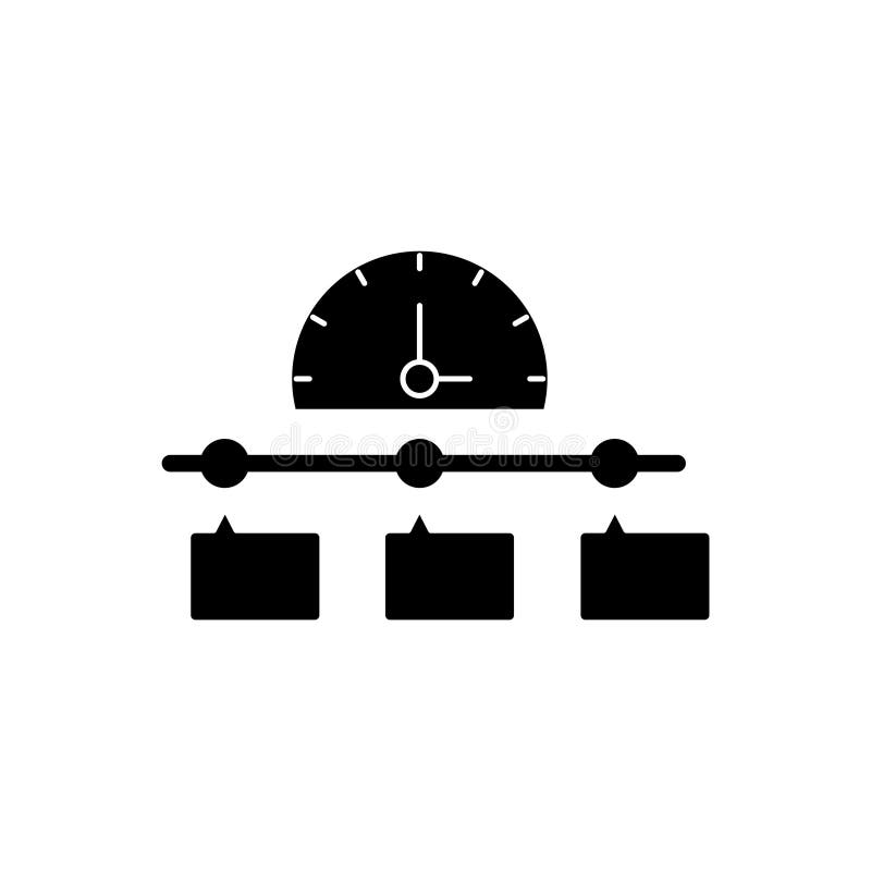 Timeline Icon, Vector on a White Background. Stock Vector ...