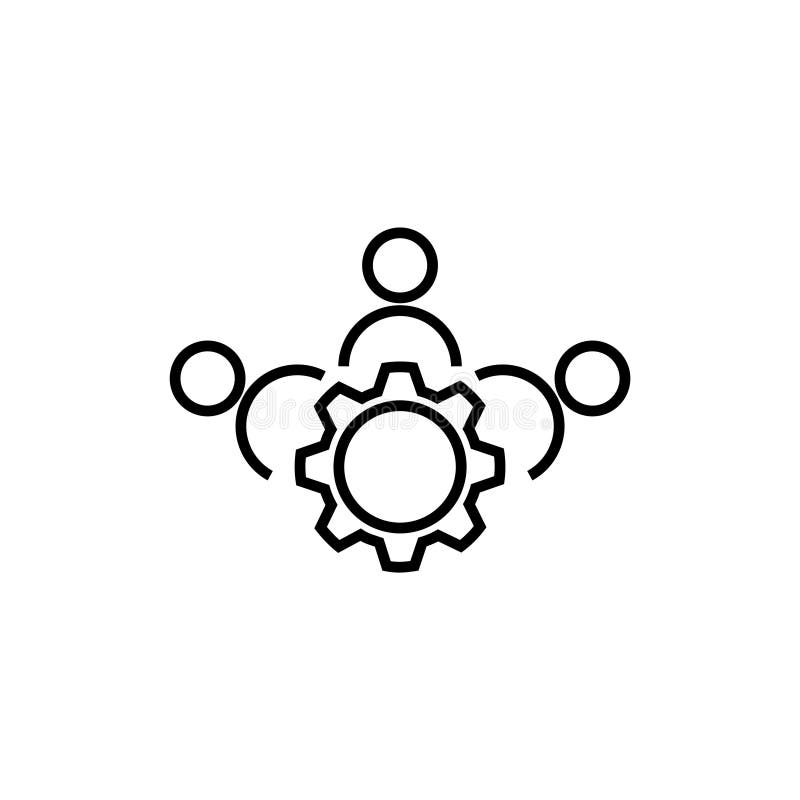 Management Icon, Vector on a White Background. Stock Vector ...