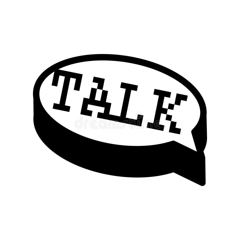 Talk Logo, Vector Icon, Vector on a White Background. Stock Vector ...