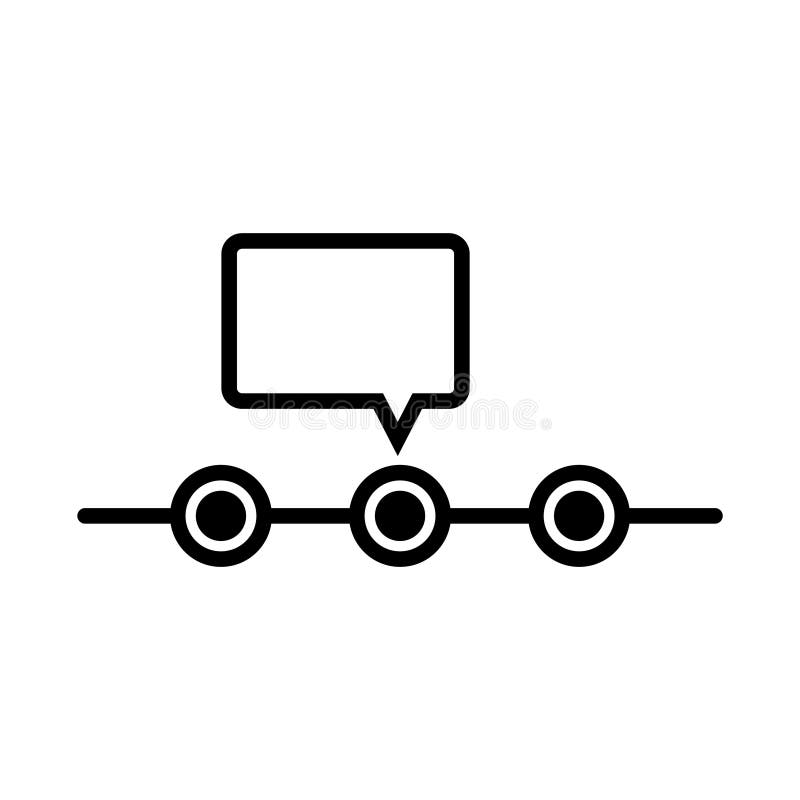 Timeline Icon, Vector on a White Background. Stock Vector ...