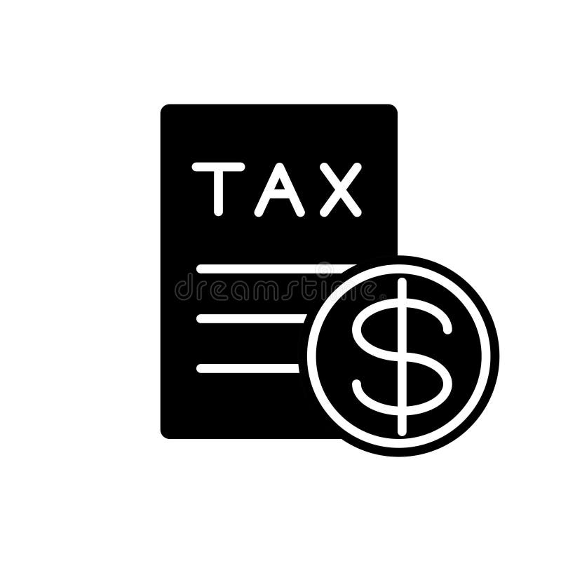 Tax Icon, on a White Background. Stock Vector - Illustration of refund ...