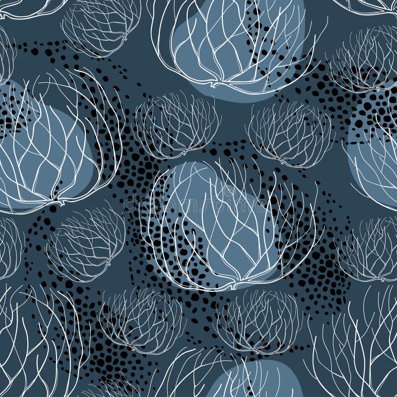 Vector Seamless Pattern with Rolling Desert Plant Tumbleweed in White ...
