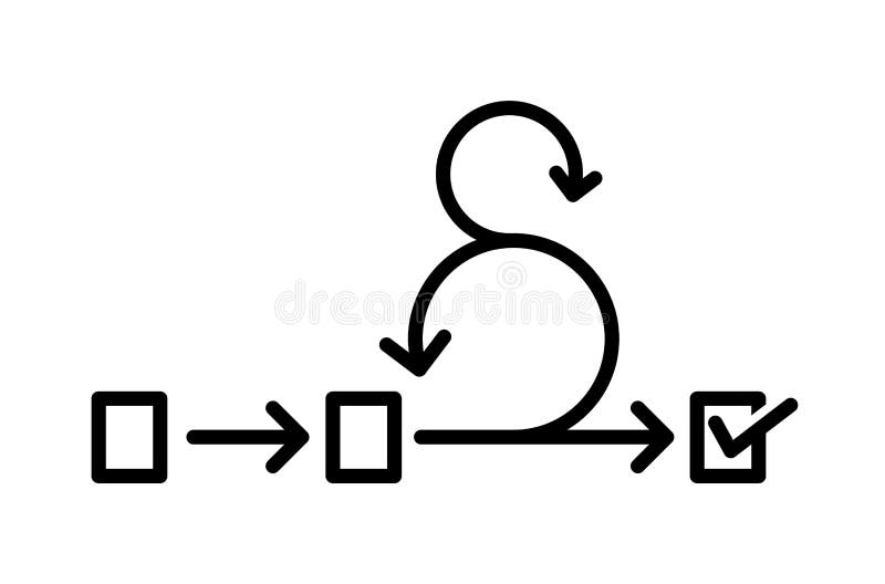 Agile Development Software Methodology, Scrum Diagram and Concept, Icon and Symbol. Team Work ...