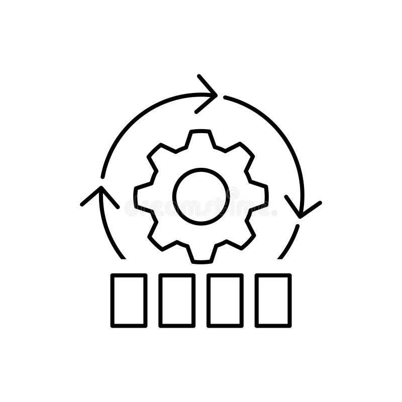 Project Infrastructure Icon Stock Vector - Illustration of abstract ...