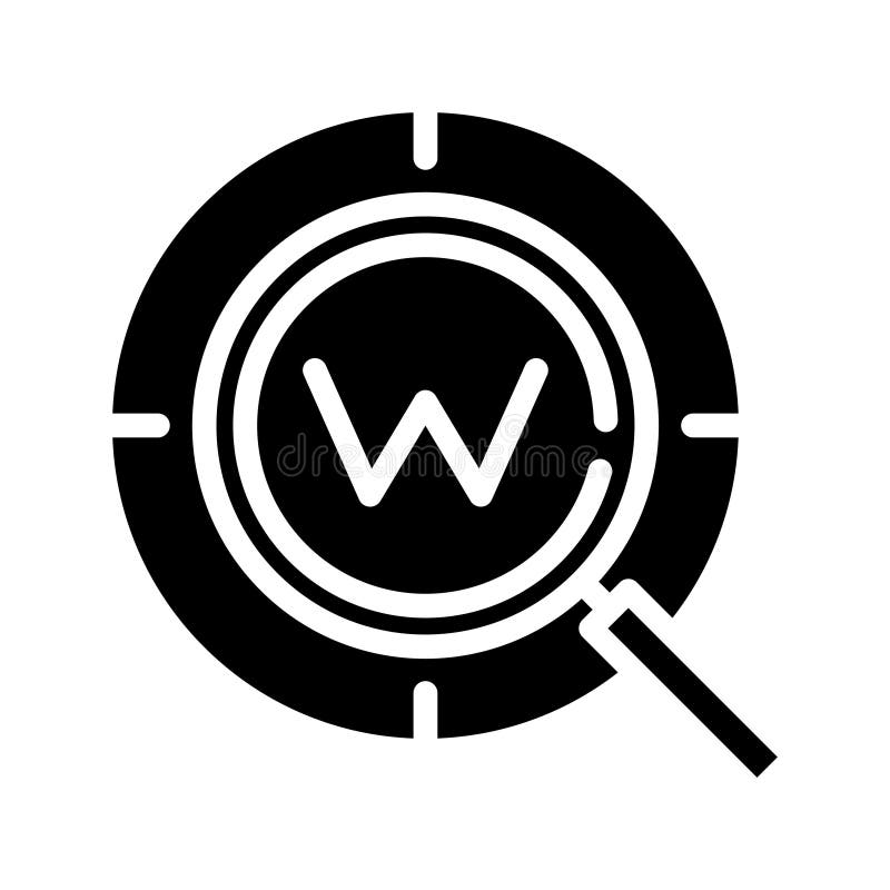 Keyword Icon, Vector Line Illustration Stock Vector - Illustration of ...