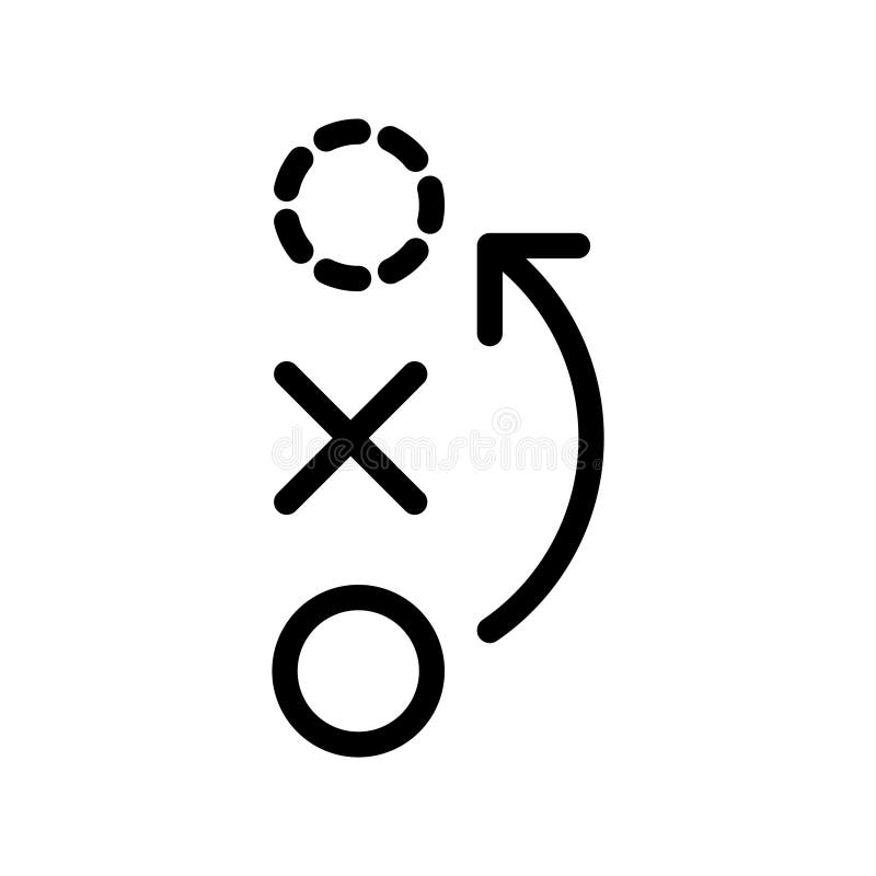 Proactive Icon, Vector Line Illustration Stock Vector - Illustration of ...