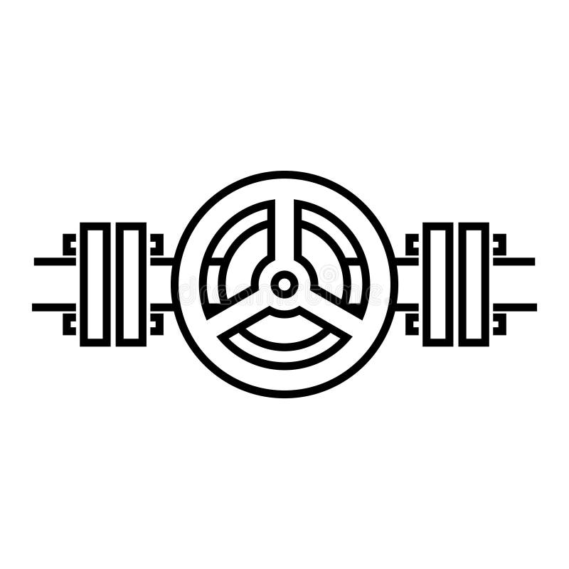 Gate Valve Vector Isolated Picture Stock Vector - Illustration of metal ...