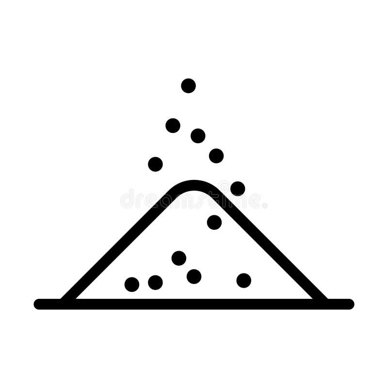 Salt Icon Vector Isolated on White . Stock Vector - Illustration of ...