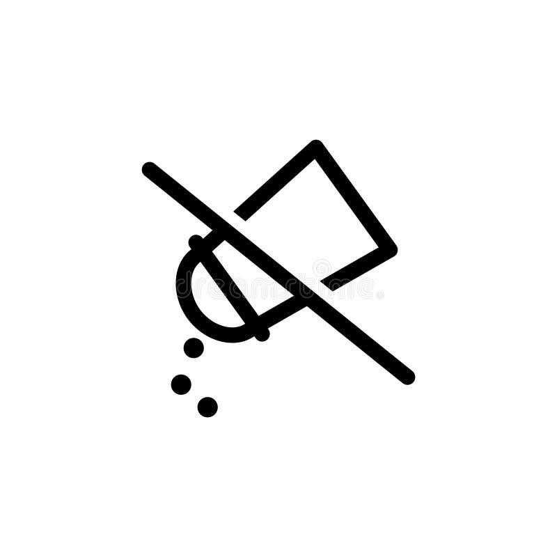 Salt Icon, Vector Line Illustration Stock Vector - Illustration of ...