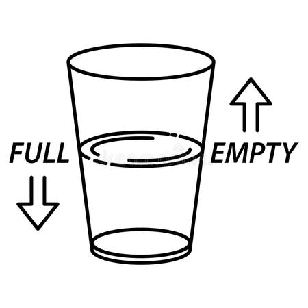 Glass Half Full Perspective Stock Illustrations – 82 Glass Half Full ...