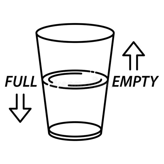 Glass Half Full Perspective Stock Illustrations 49 Glass Half Full Perspective Stock