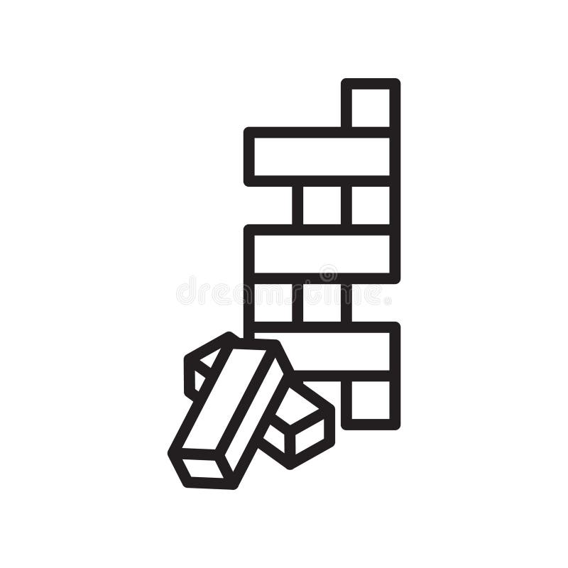 Jenga Block Illustration Stock Illustrations – 143 Jenga Block ...