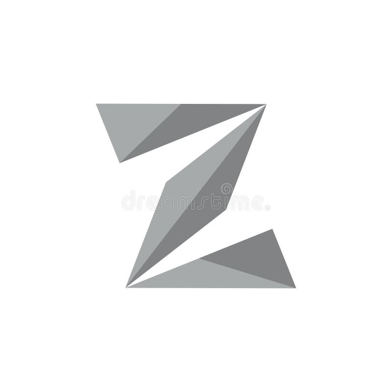 Letter Z 3d Shadow Logo Vector Stock Vector - Illustration of graphic ...