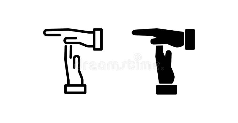 Time Out Hand Gesture Outline Stock Illustrations – 52 Time Out Hand ...