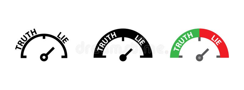Lie Detector Icon , Vector , Line Color Vector Illustration Stock ...