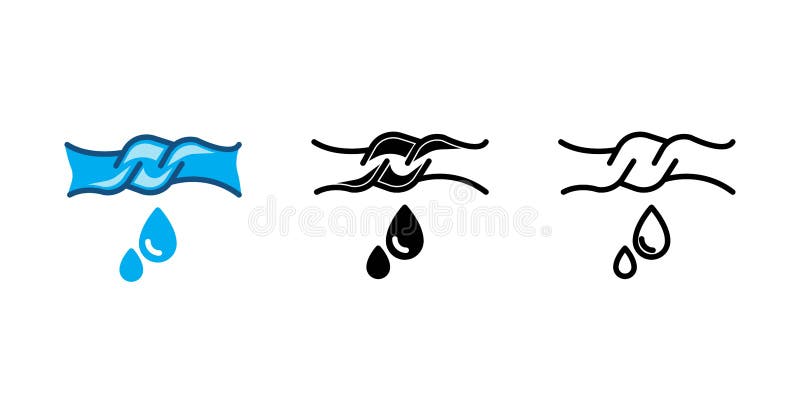 Squeeze Out the Laundry Icon, Line Color Vector Illustration Stock ...