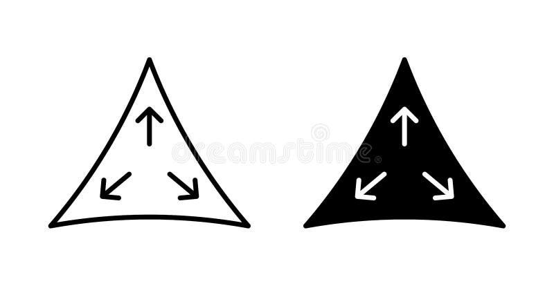 3 Way Stretch Icon ,vector Illustration , Line Color Vector ...