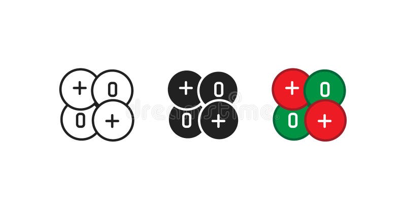 Alpha Particles Icon, Line Color Vector Illustration Stock Vector ...