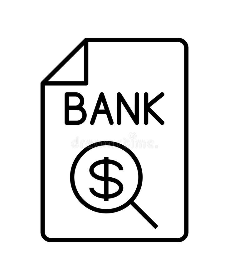 Balance Inquiry Icon, Line Color Vector Illustration Stock Vector ...