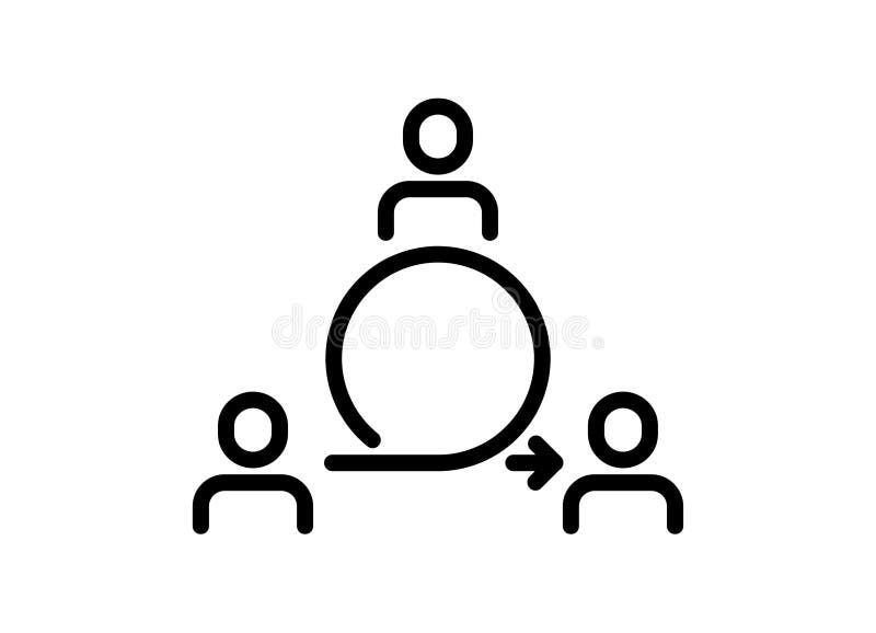Facilitation Icon, Line Color Vector Illustration Stock Vector ...
