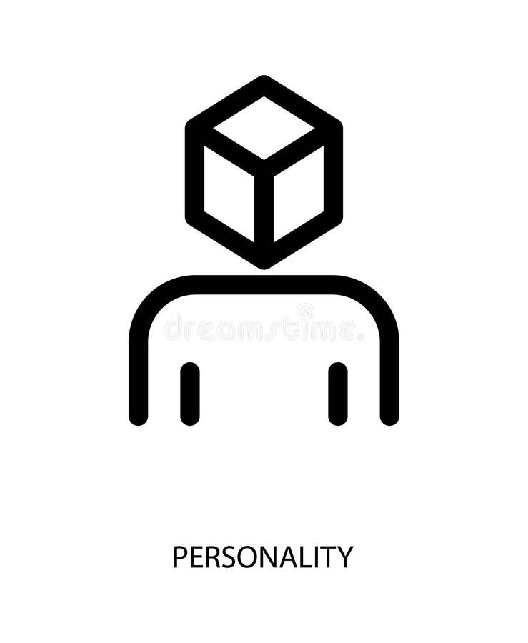 Personality Icon , Line Color Illustration Stock Vector - Illustration ...