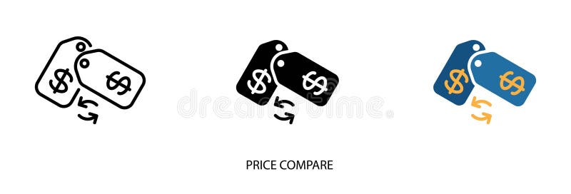Price Compare Icon , Vector Illustration Stock Vector - Illustration of ...