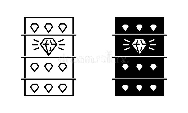 Middle Shelf and Eye Level Icon , Vector Illustration Stock Vector ...