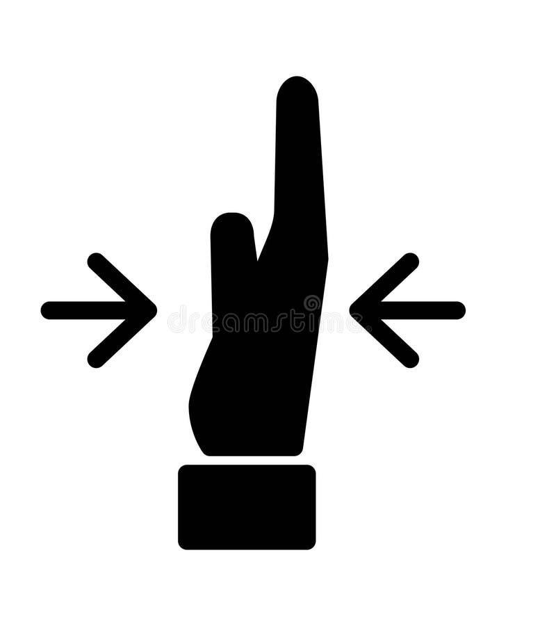 Intervention Icon , Hand Stopping Arrow , Vector Illustration Stock ...