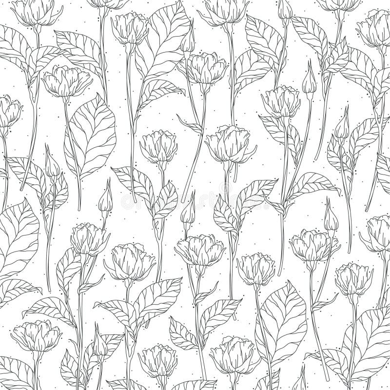 Rose Bud Outline Stock Illustrations – 9,128 Rose Bud Outline Stock ...