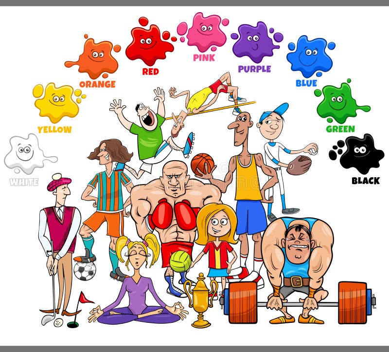 Colors Athletes Stock Illustrations – 125 Colors Athletes Stock ...