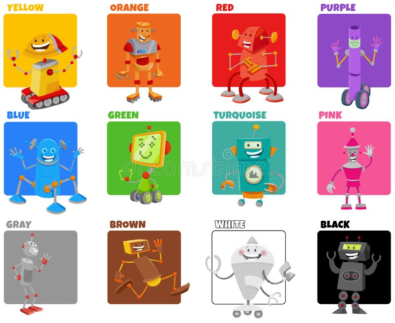 Basic RGB,Robot Logo,vector Based Stock Vector - Illustration of ...