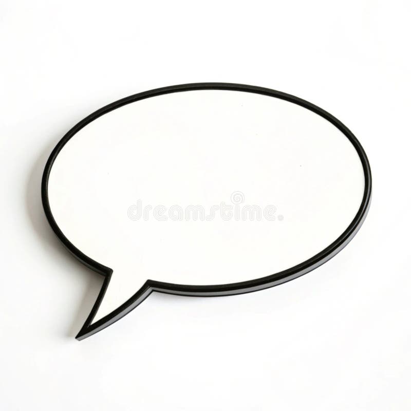 Basic Comic Book Text Bubble Illustration on White Background Stock ...