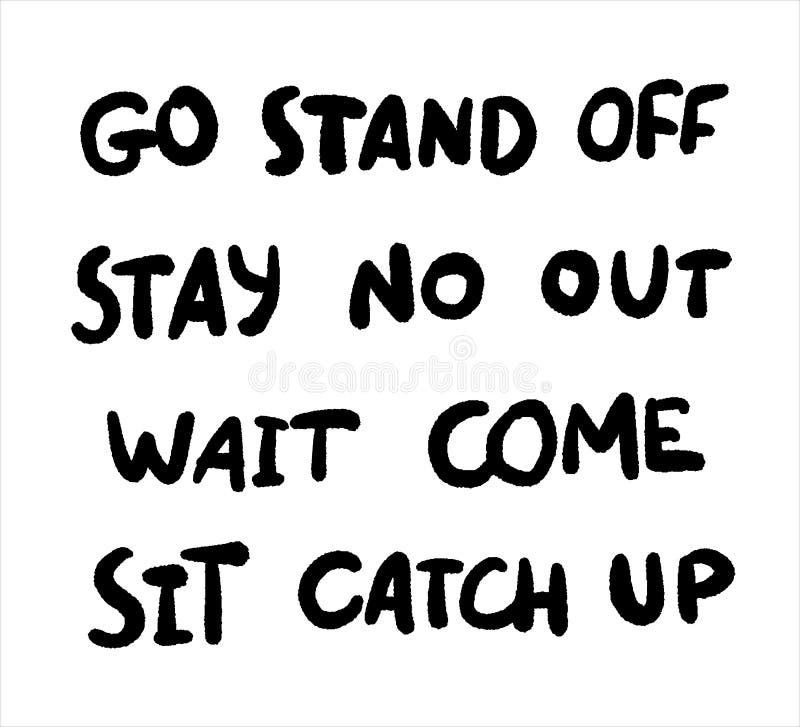 Basic Dog Commands and Behavioral Training Icons Set. Stock Vector ...