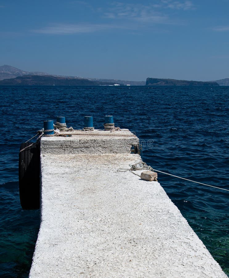 A basic jetty stock image. Image of thirasia, boardwalk - 160542637