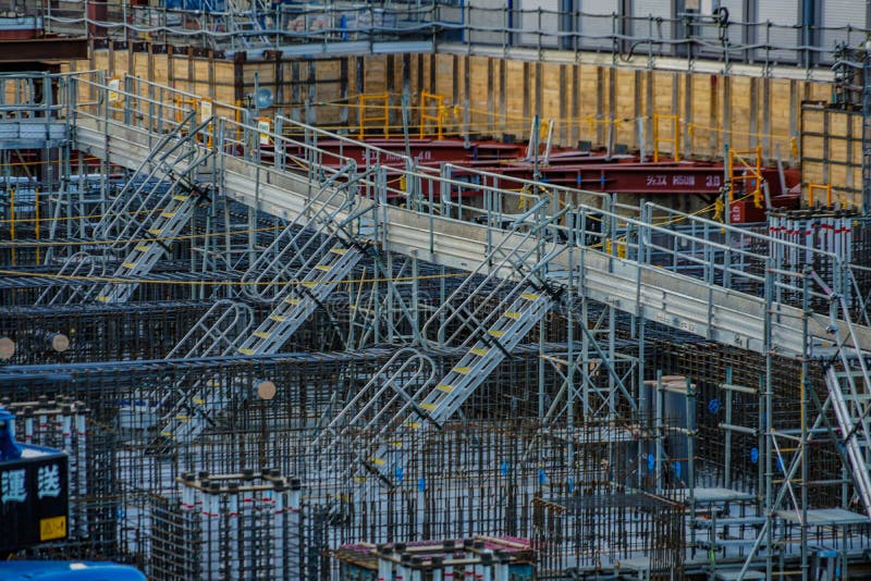 Basic Construction of Housing Stock Photo - Image of foundation, pile ...