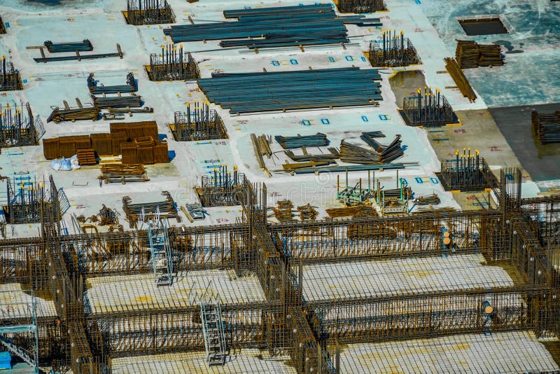 Basic Construction of Construction Sites Stock Image - Image of ...