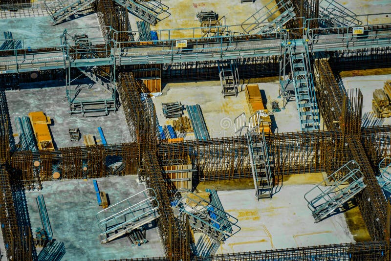 Basic Construction of Construction Sites Stock Image - Image of ladder ...