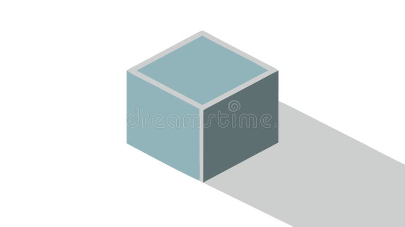 Basic 3D Cube, a Fundamental Geometric Shape for Design, Vector Design ...