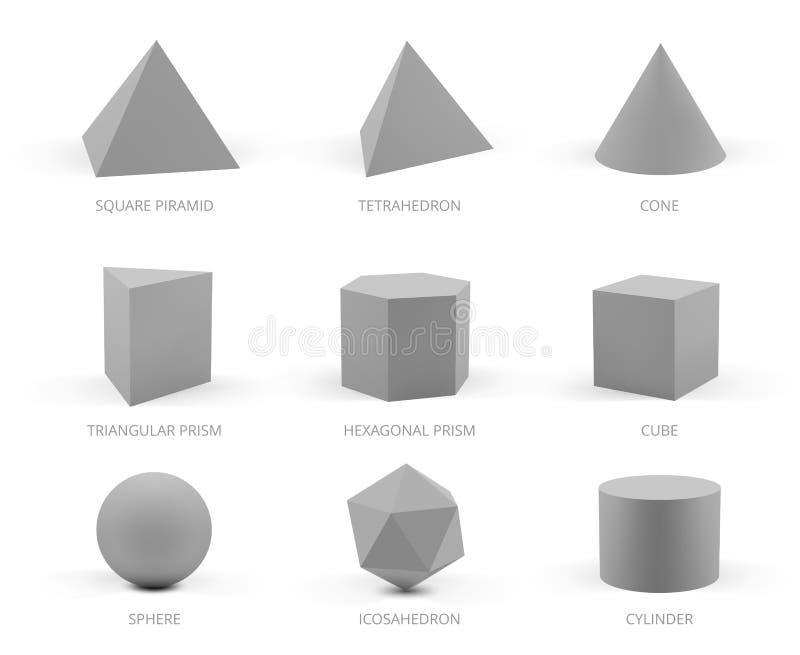 3d Basic Shapes Composition Stock Illustrations – 197 3d Basic Shapes ...