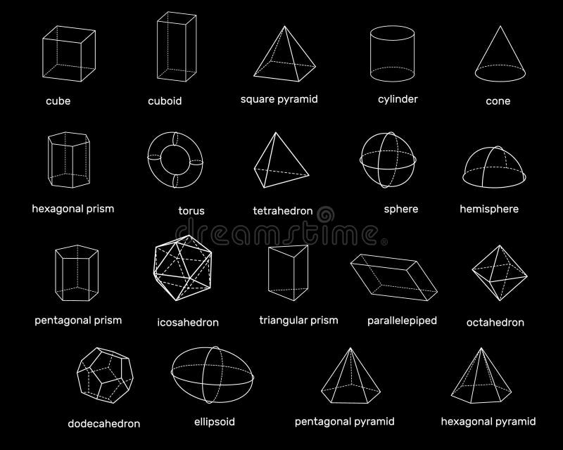 Black Outline Basic Shapes Stock Illustrations – 1,841 Black Outline ...