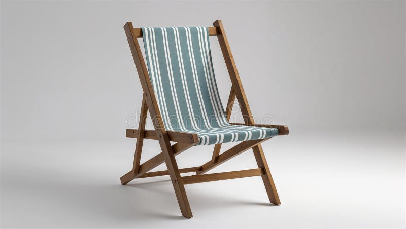Basic Deck Chair Wood Frame only, No Seat Cloth, Clean Form Upright on ...