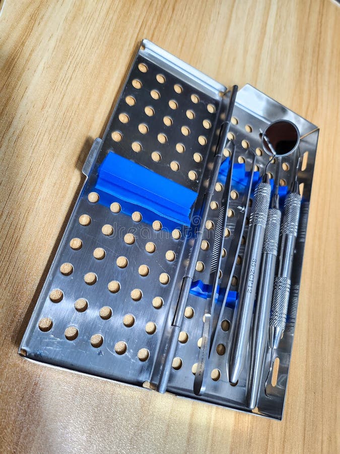 Basic Dentist Tools Made from Stainless Steel Stock Photo - Image of ...