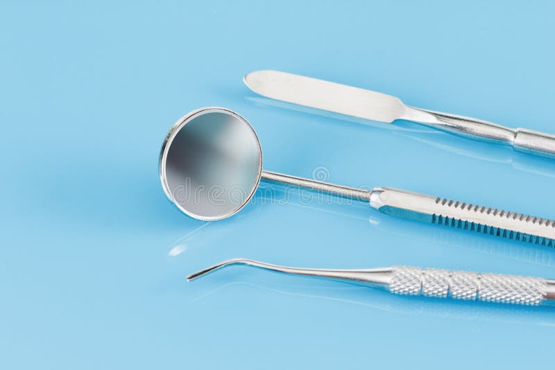 Basic Dentist Tools for Treatment Teeth Stock Image - Image of surgery ...