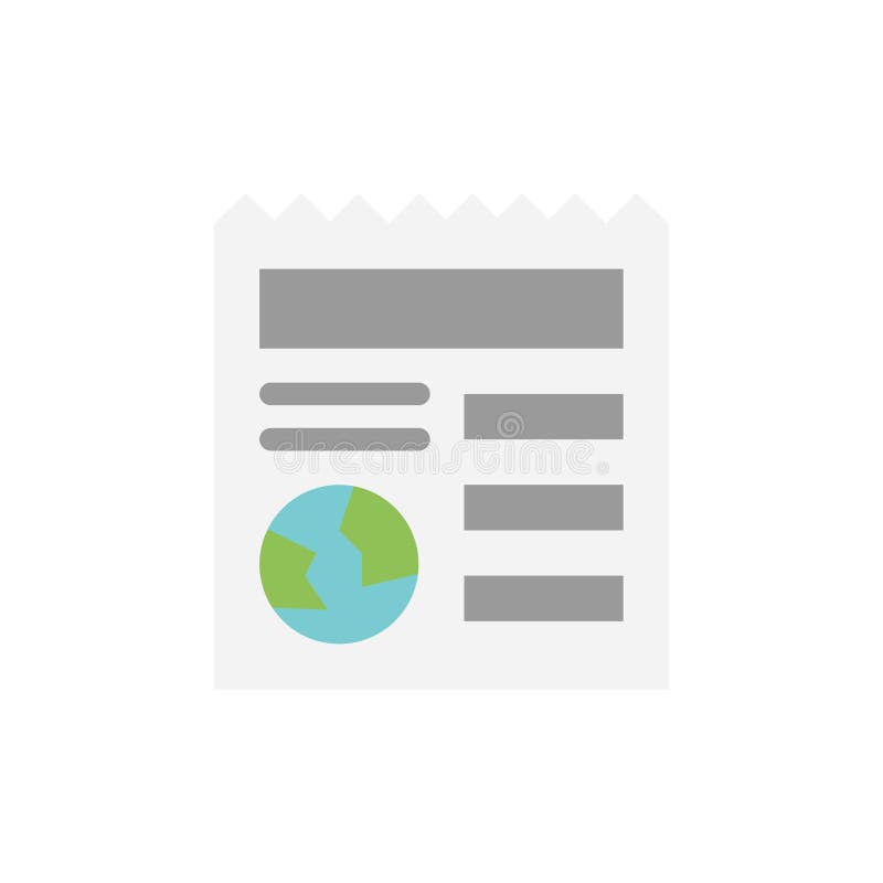 Basic, Document, Globe, Ui Flat Color Icon. Vector Icon Banner Template ...