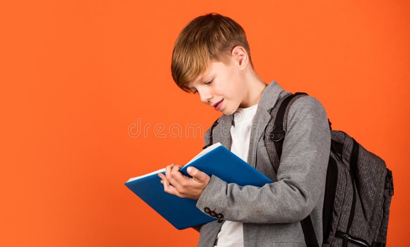 Basic Education. Adorable Little Girl Learn Reading Stock Photo - Image ...